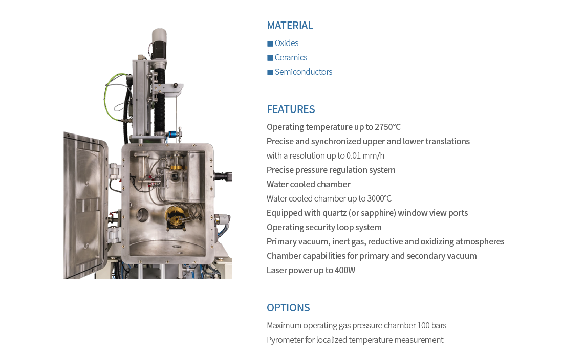 LASER HEATED PEDESTAL GRWOTH (LHPG) - ecmkorea